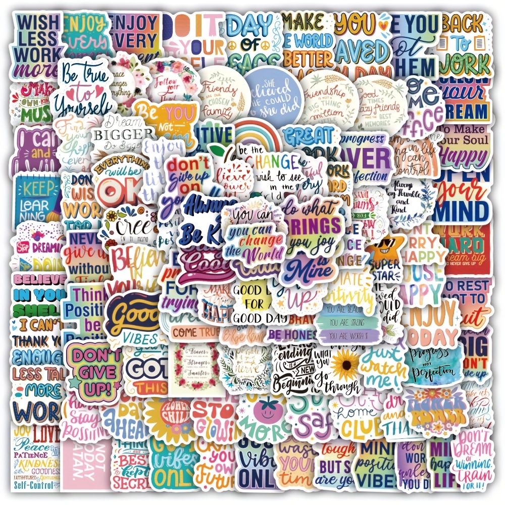 Quote Stickers Positive Stickers Motivational Waterproof - Temu New Zealand