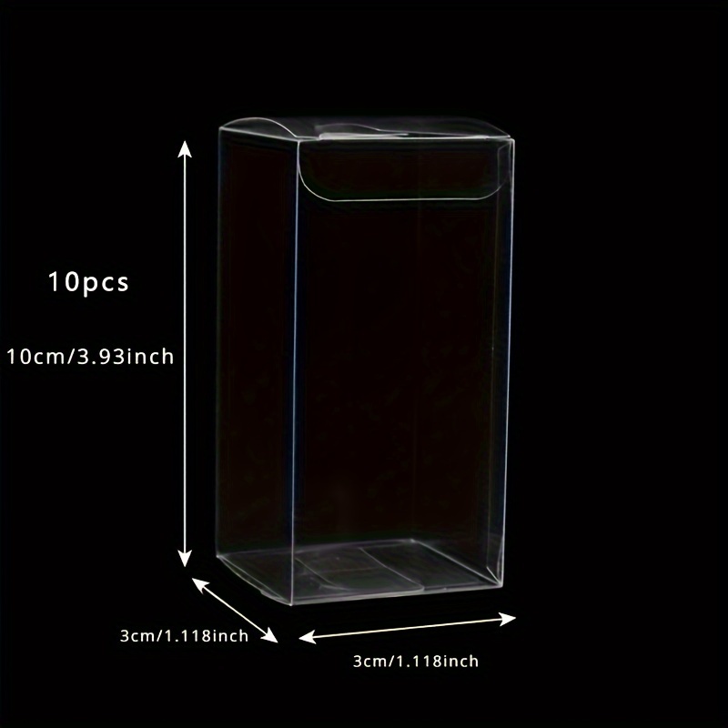 10pcs Transparent Pvc Packaging Box For Daily Necessities Frosted Pet ...