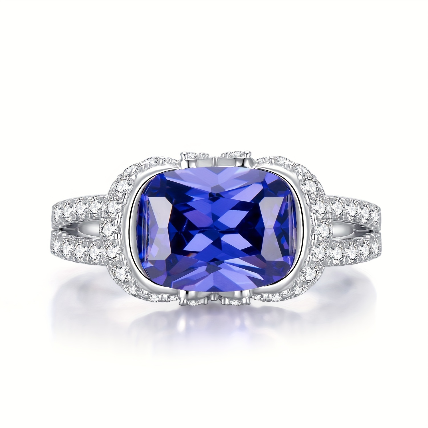 Elegant Engagement Rhinestones Ring Wedding Engagement - Temu United ...