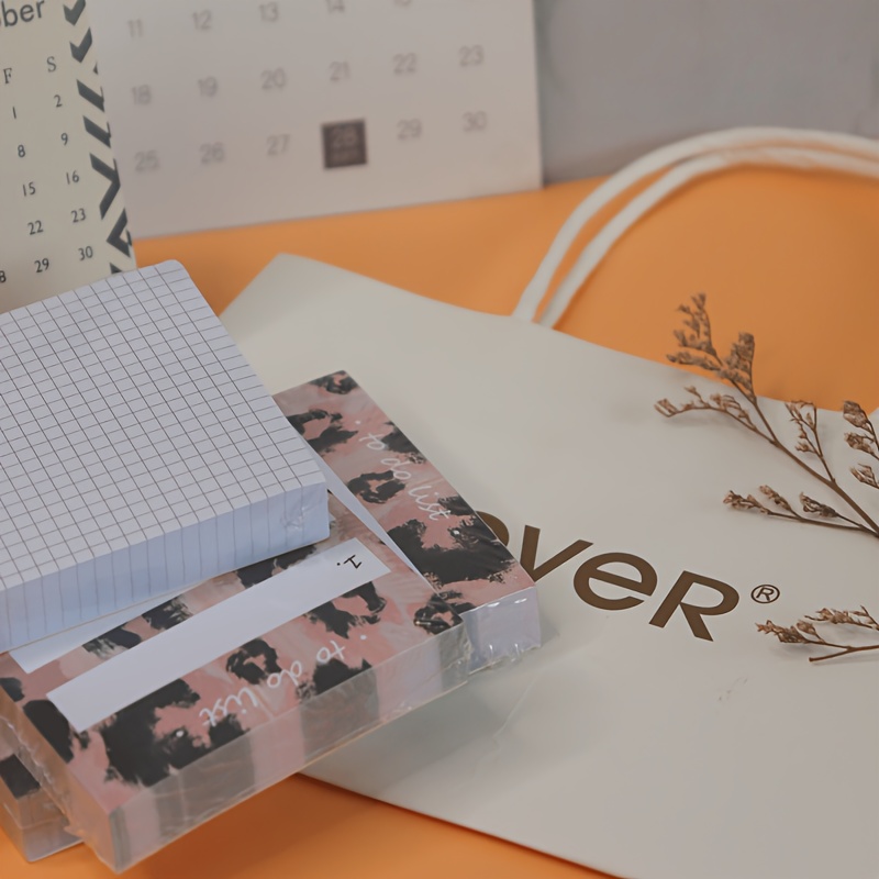 Student Leopard Pattern Memo Pad Office Tearable Portable - Temu Ireland