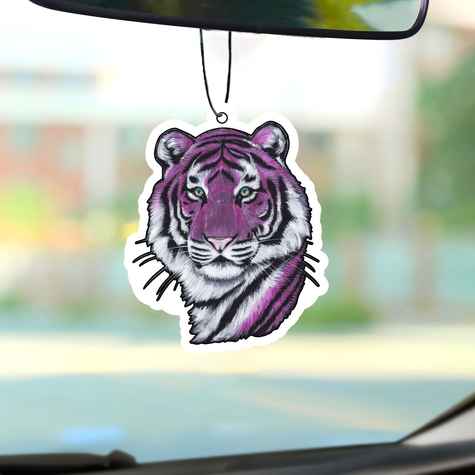 Tiger Car Aromatherapy Tablets Wardrobe Air Fresheners Perfumes Rearview Mirror Decorations Car Accessories Interior Pendants