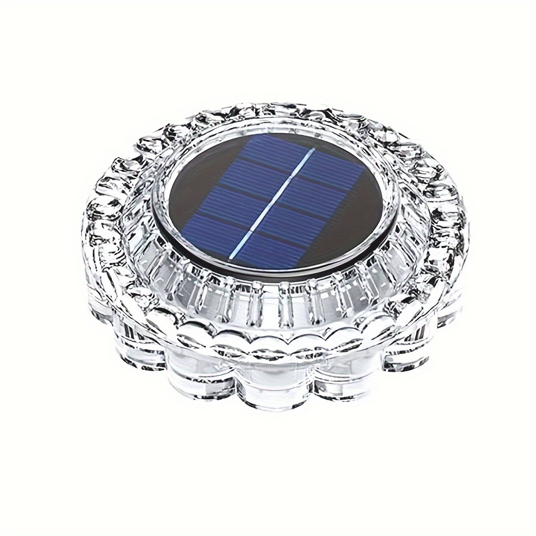 1 2 4pcs Solar Ground 14 Led Lamp Solar Powered Deck Lights For ...