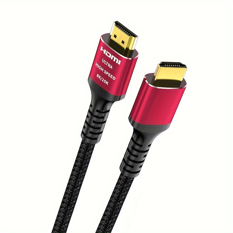 8k Cable 8k/60hz 4k/144hz Hmdi 2.1 Weave Cable 48gbps For Hdtv Splitter ...
