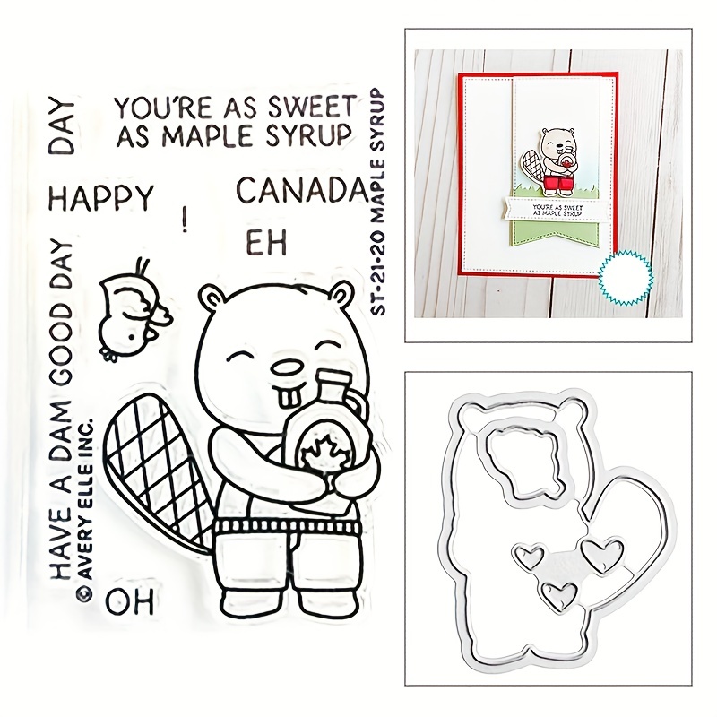 Animal Beaver Pattern Clear Stamp Diy Craft Making - Temu Netherlands
