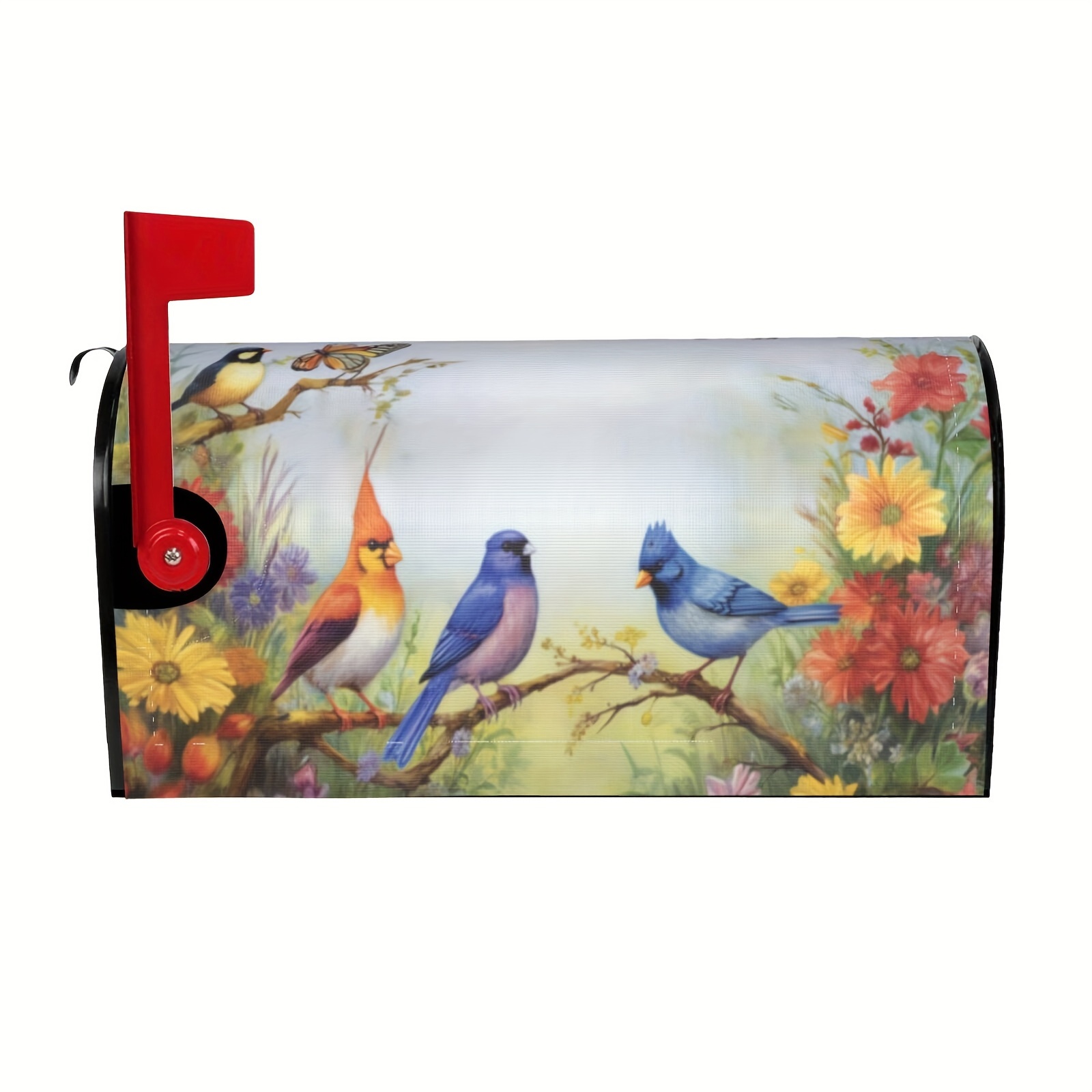 Spring Birds Mailbox Cover Hummingbirds Welcome - Temu Canada