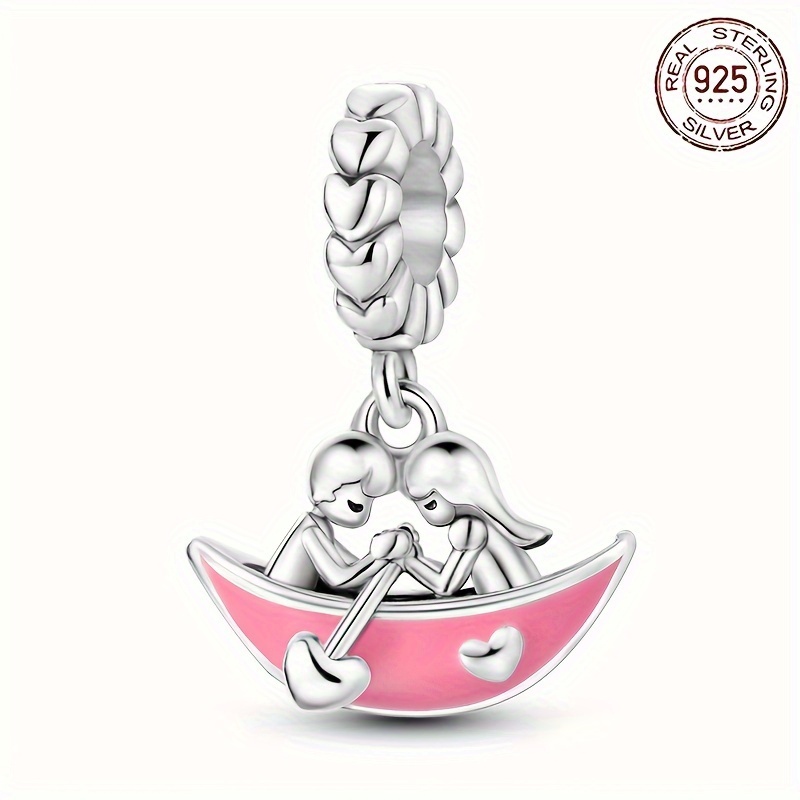 925 Sterling Silver Love Heart Etc Shaped Charm Pendant - Temu United ...