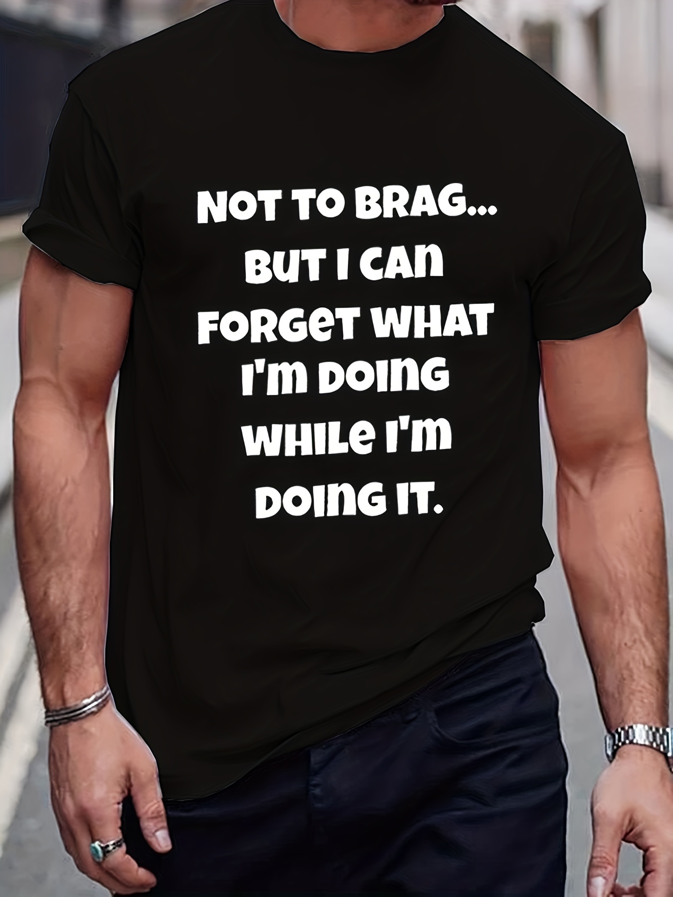 mens slogan print t shirt round neck tee casual clothing - Temu Netherlands