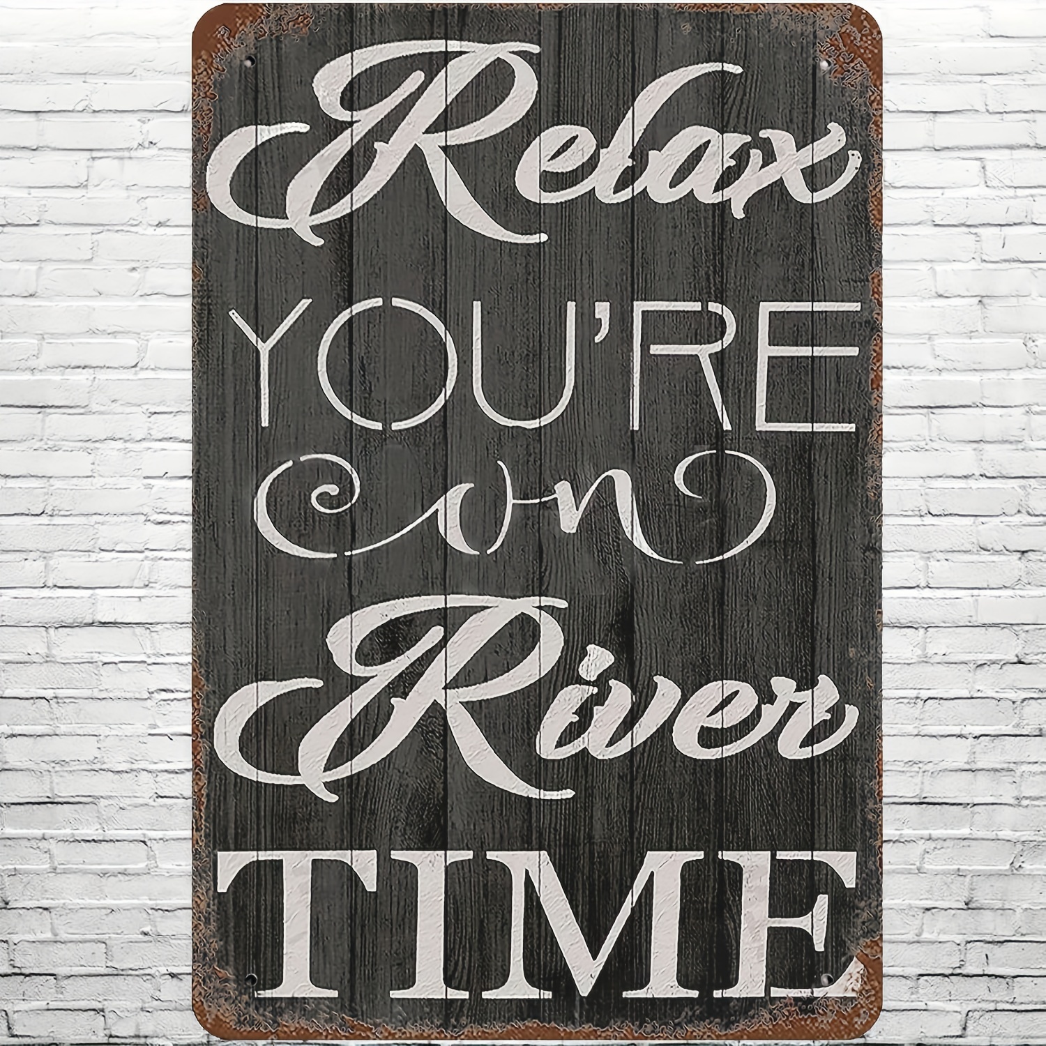 Metal Sign Vintage Relax 're Retro Wall Decor - Temu