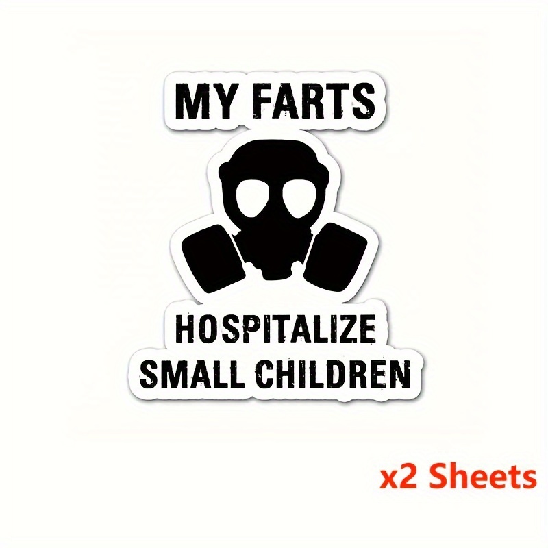 Interesting Fart Pattern Stickers Bumpers Cartoon Irregular - Temu Canada