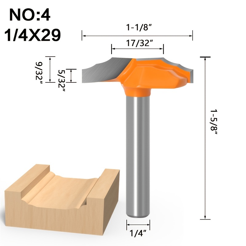 1/ 4 handle door panel lace cutter cabinet woodworking tools - Temu ...