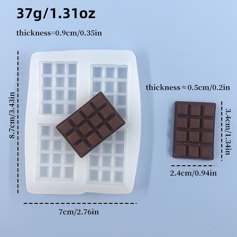 4 chocolate Silicone Mold Fondant Cake Decoration Mold - Temu United ...