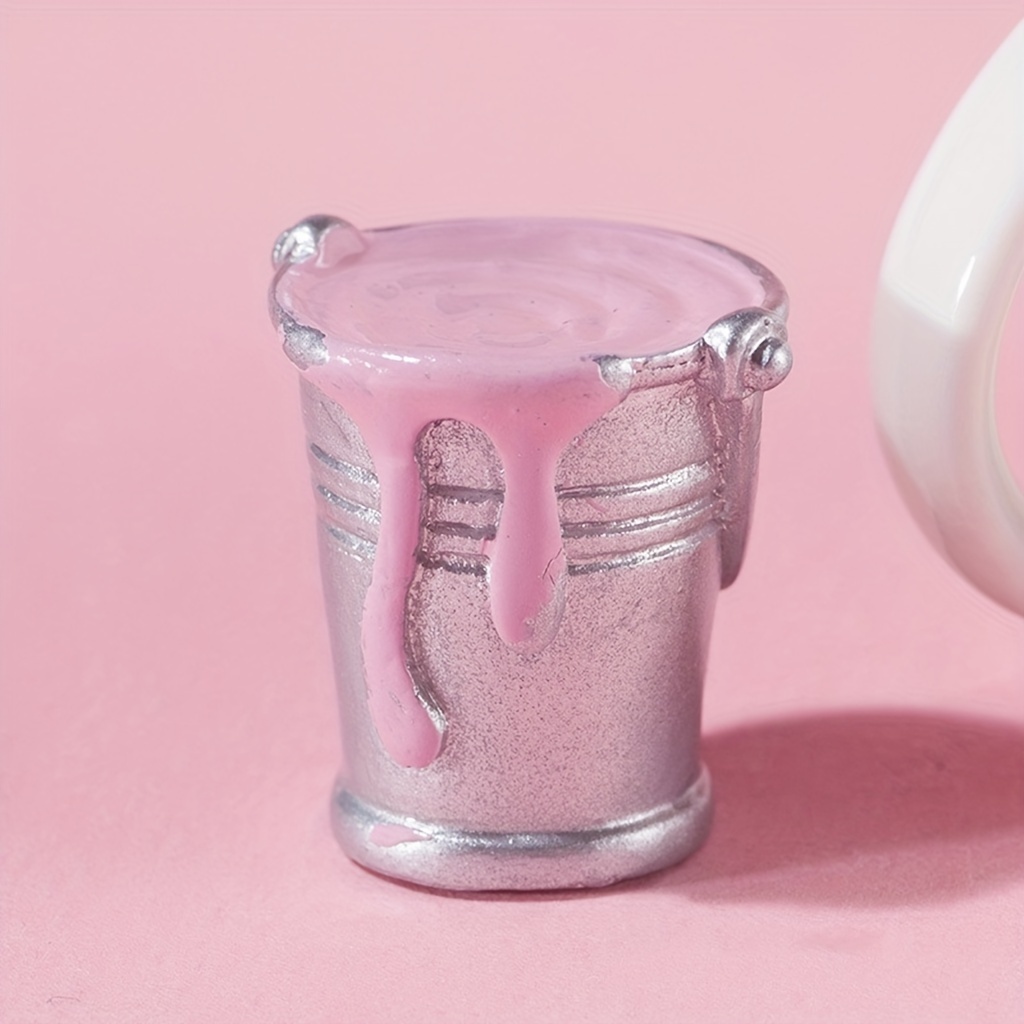 Mini Colorful Simulation Paint Bucket Charms Diy Jewelry - Temu Australia
