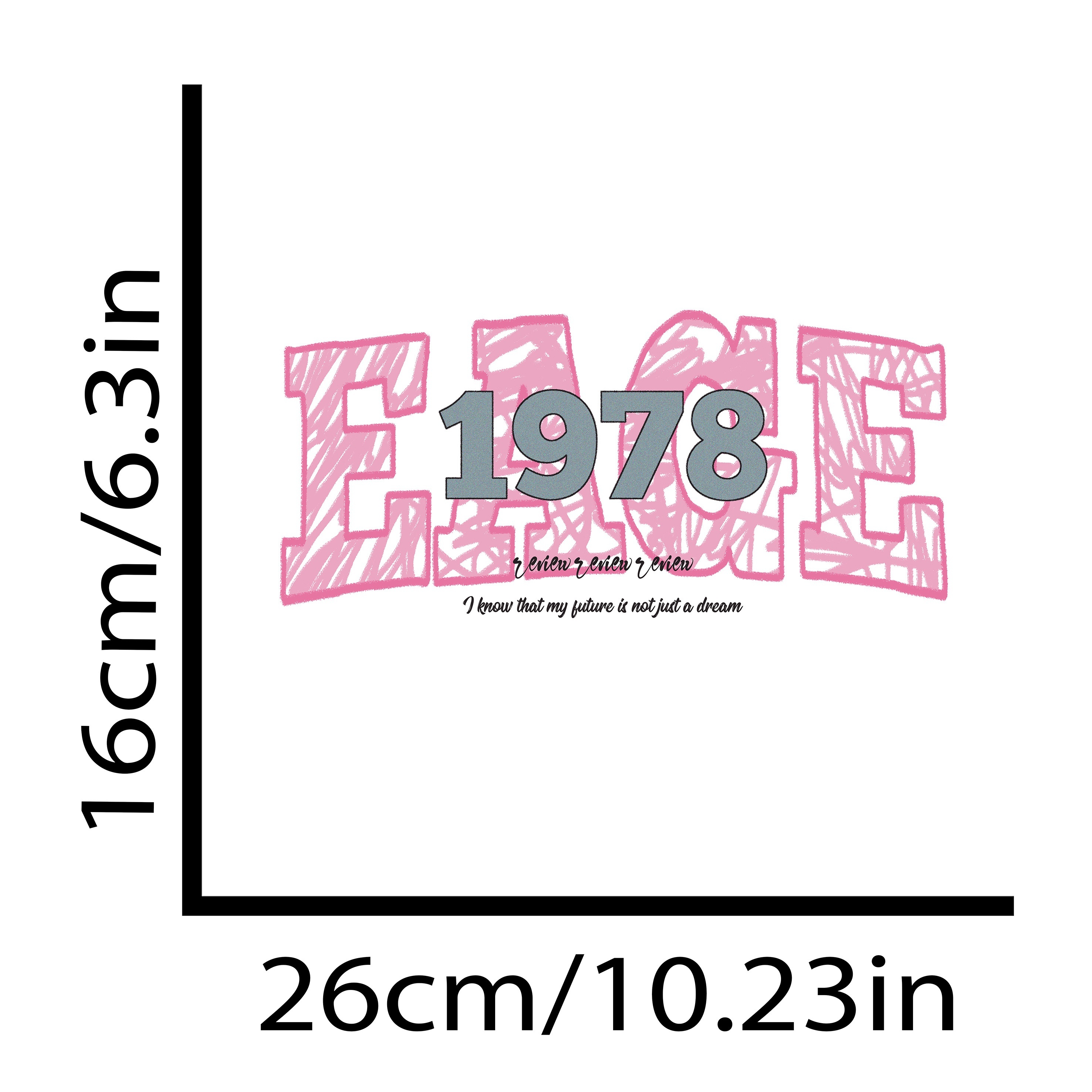 1978 Trendy Letter Iron Sticker Heat Transfer Sticker Diy - Temu United ...