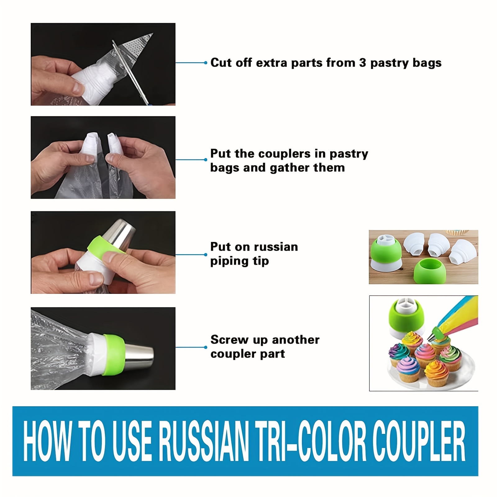 Russian Piping Tips Kit Cake Piping Nozzles Tips Stainless - Temu Australia