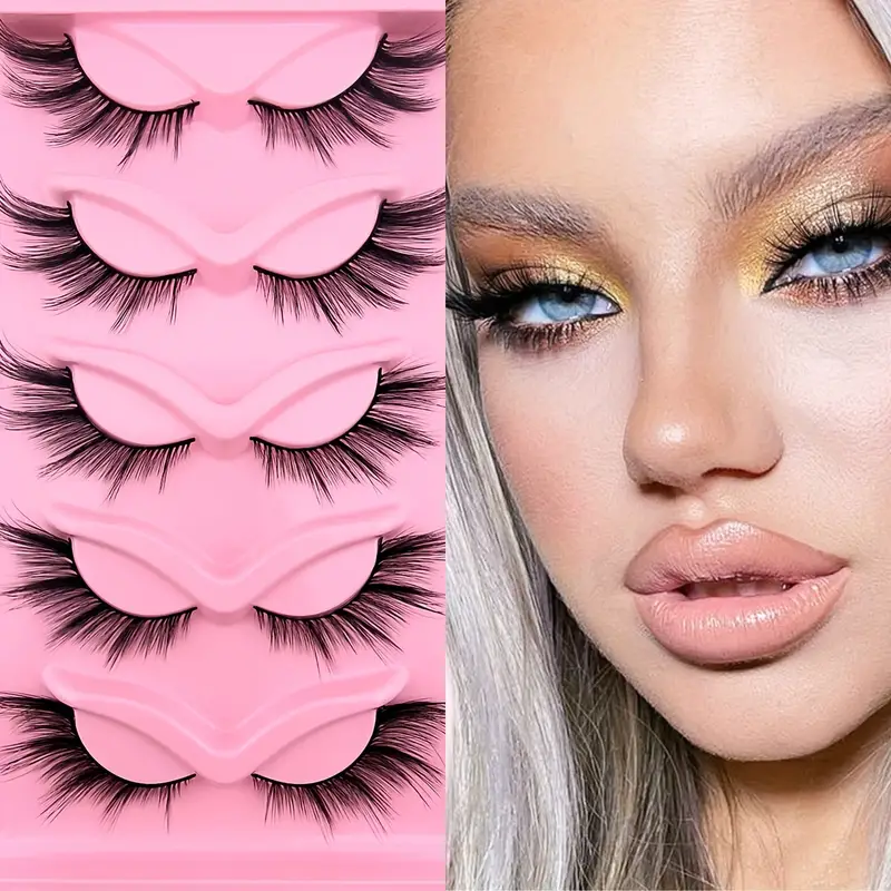 Fox Eye False Eyelashes Fluffy Natural Comfortable Faux Mink Temu Ireland