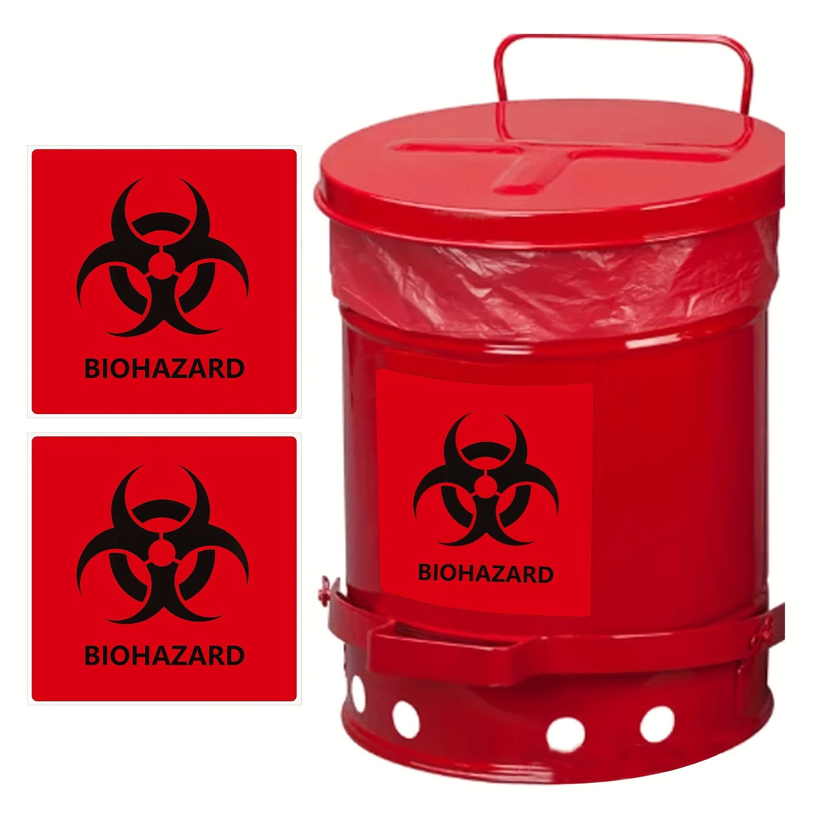 Biohazard Stickers Sign Biohazard Warning Labels Universal - Temu