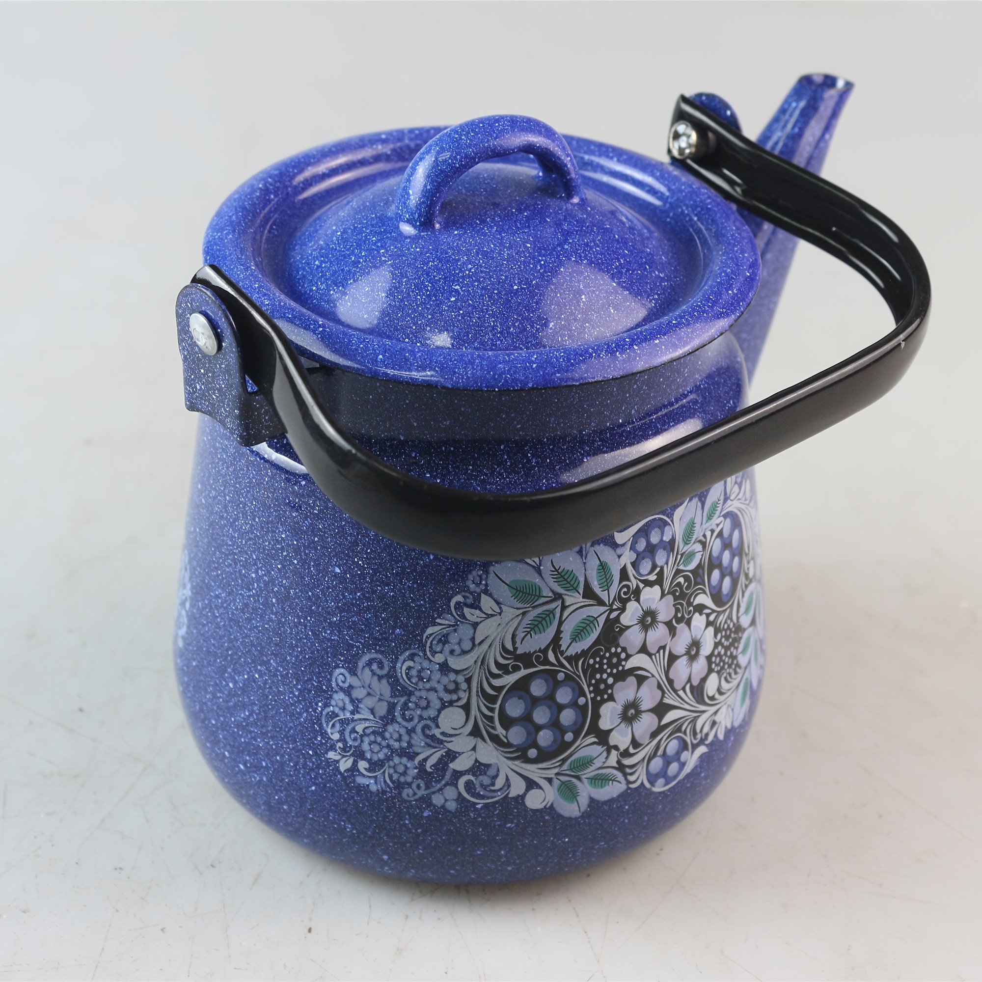 Enamel Kettle Tea Pot Coffee Pot Milk Tea Pot Blueberry - Temu