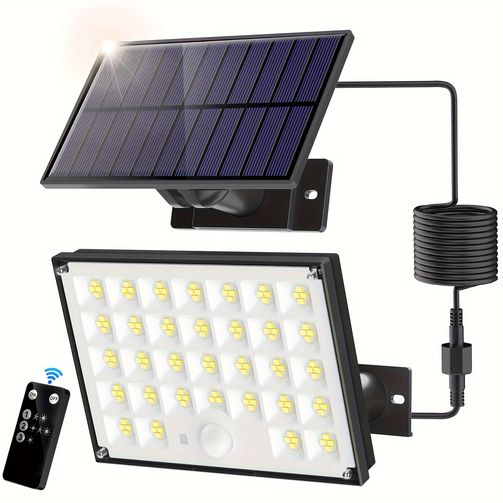 1 2packs Solar Outdoor Lights 127led 3modes Split Motion - Temu Australia