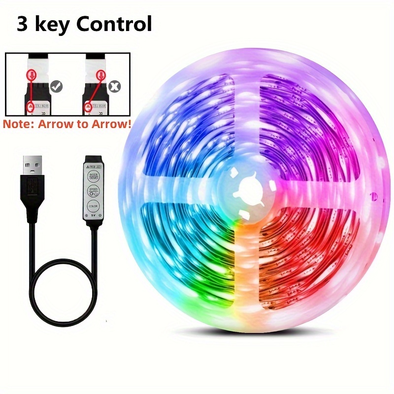 Smart Led Strip Lights Home 5050 Rgb Music Sync Strip Lights - Temu ...