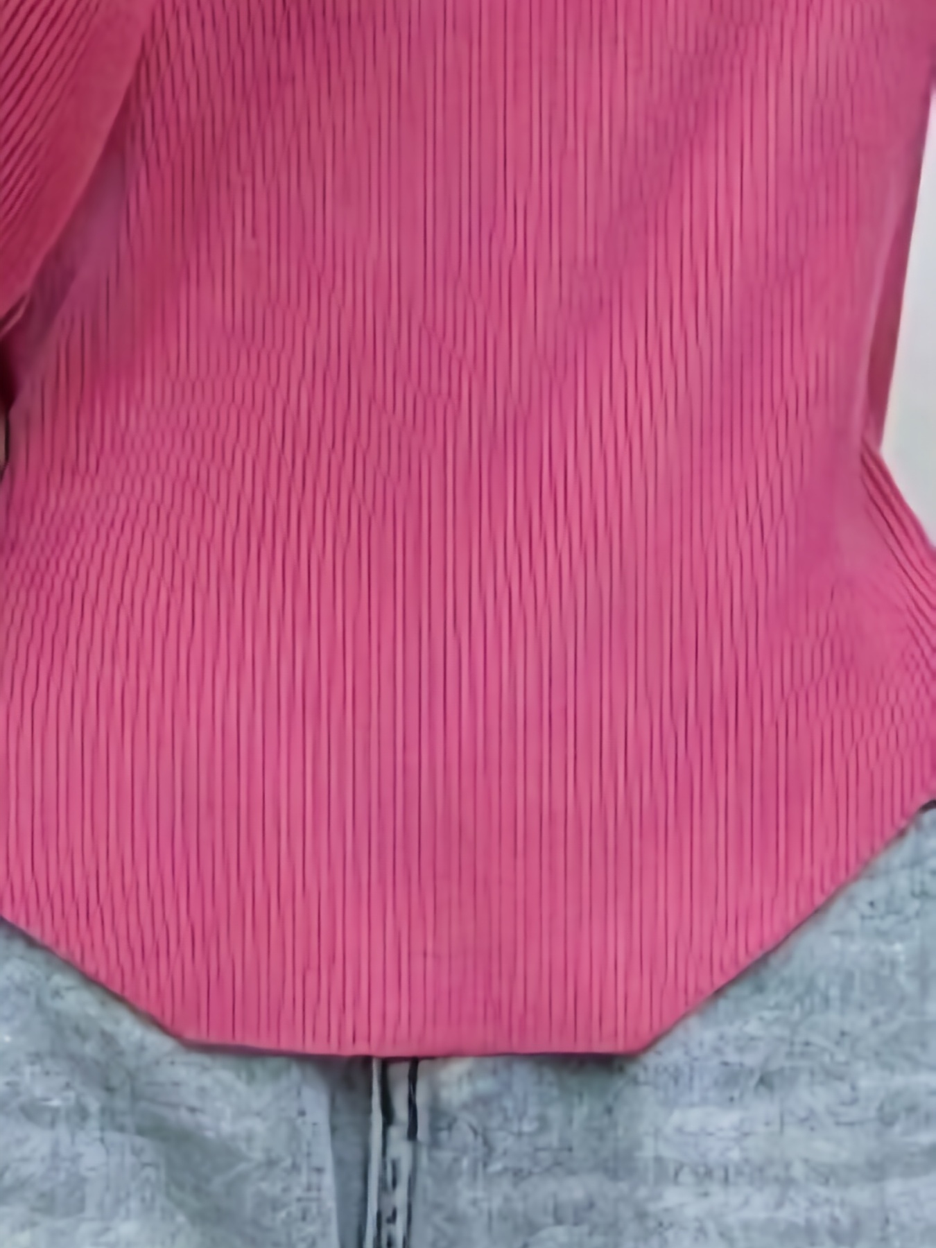 chic pink ribbed knit top sexy collar stretchy soft - Temu Norway