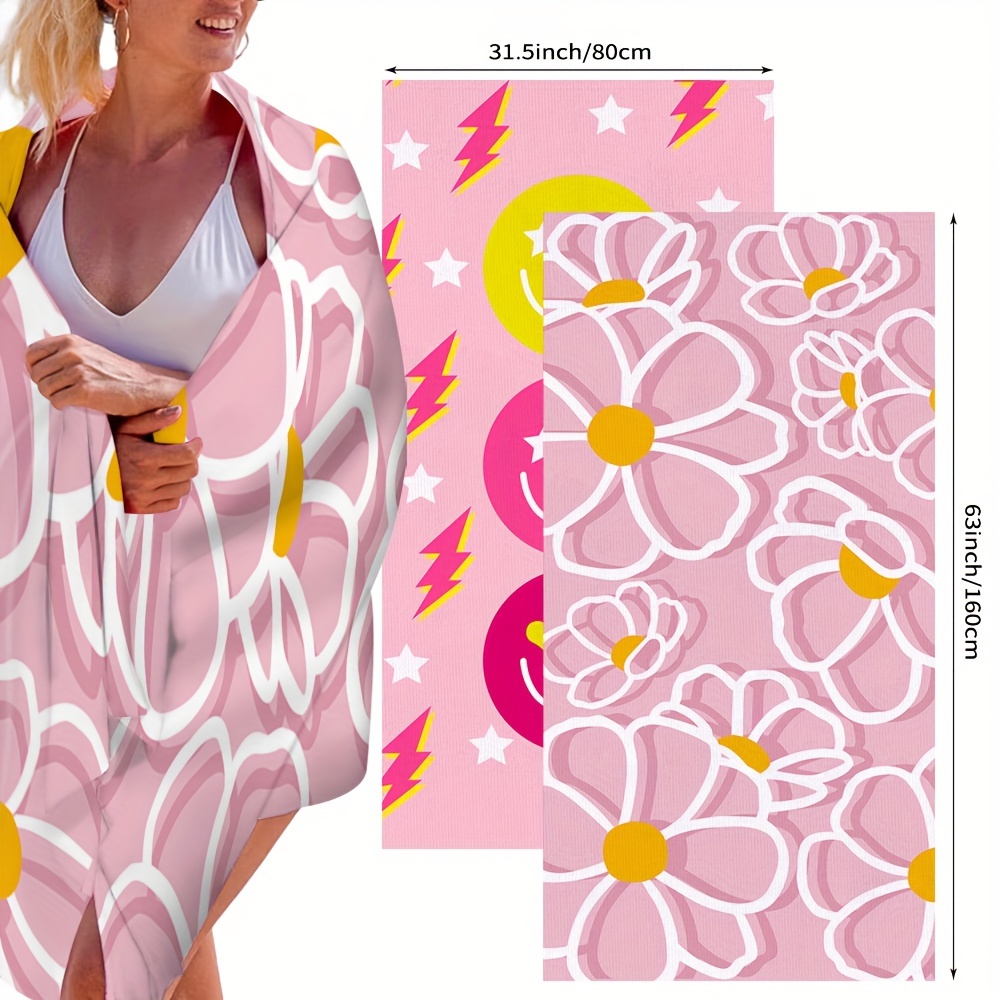 Beach Towel Soft Absorbent Beach Towel Oversized Beach - Temu Ireland