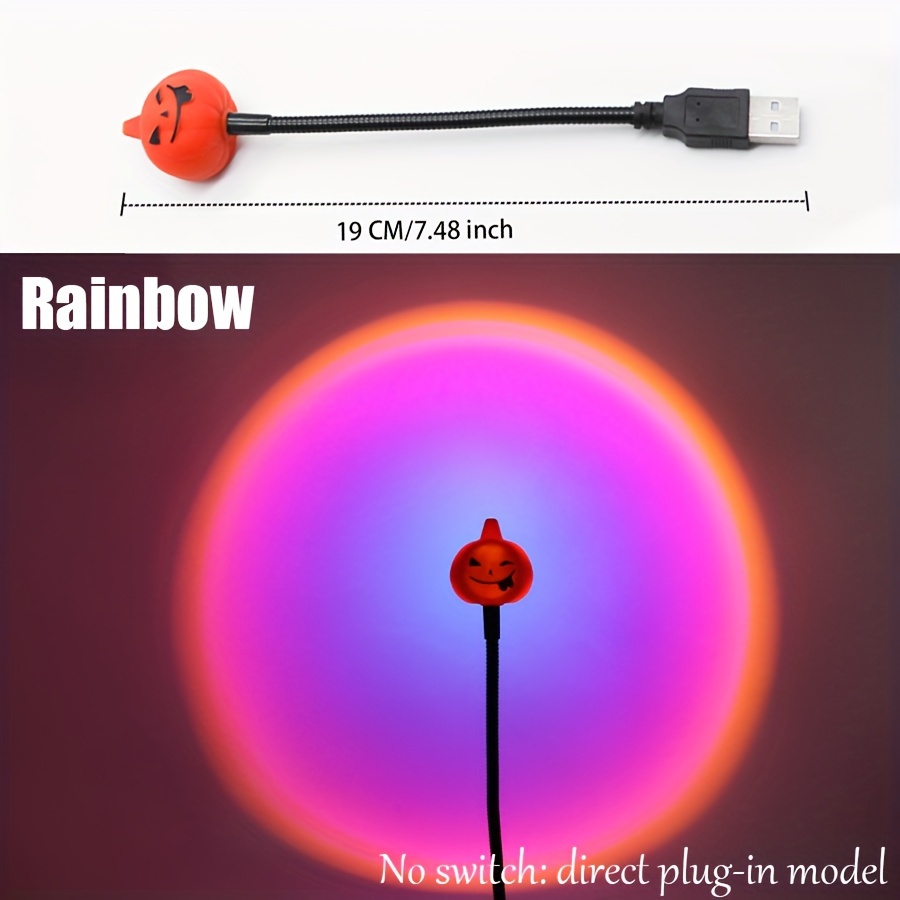 Pumpkin Lamp Usb Plug in Lamp Pat Lamp Pumpkin Sunset Lamp - Temu ...