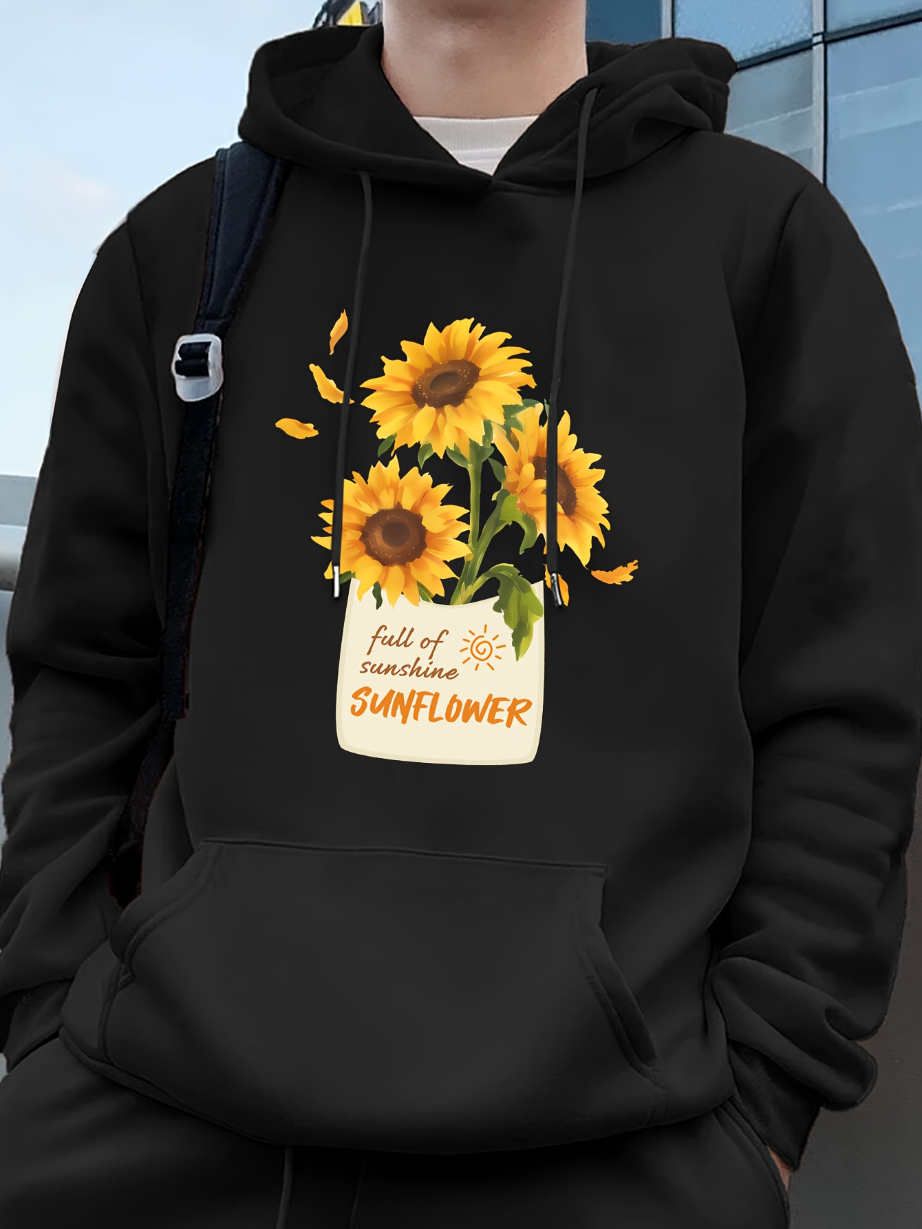 Lucky See God Print Men's Pullover Round Neck Long Sleeve - Temu South ...