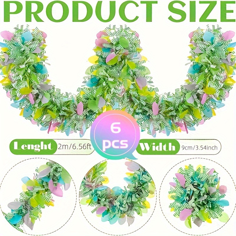 Easter Tinsel Garlands Decorations Colorful Tinsel Twist - Temu Australia