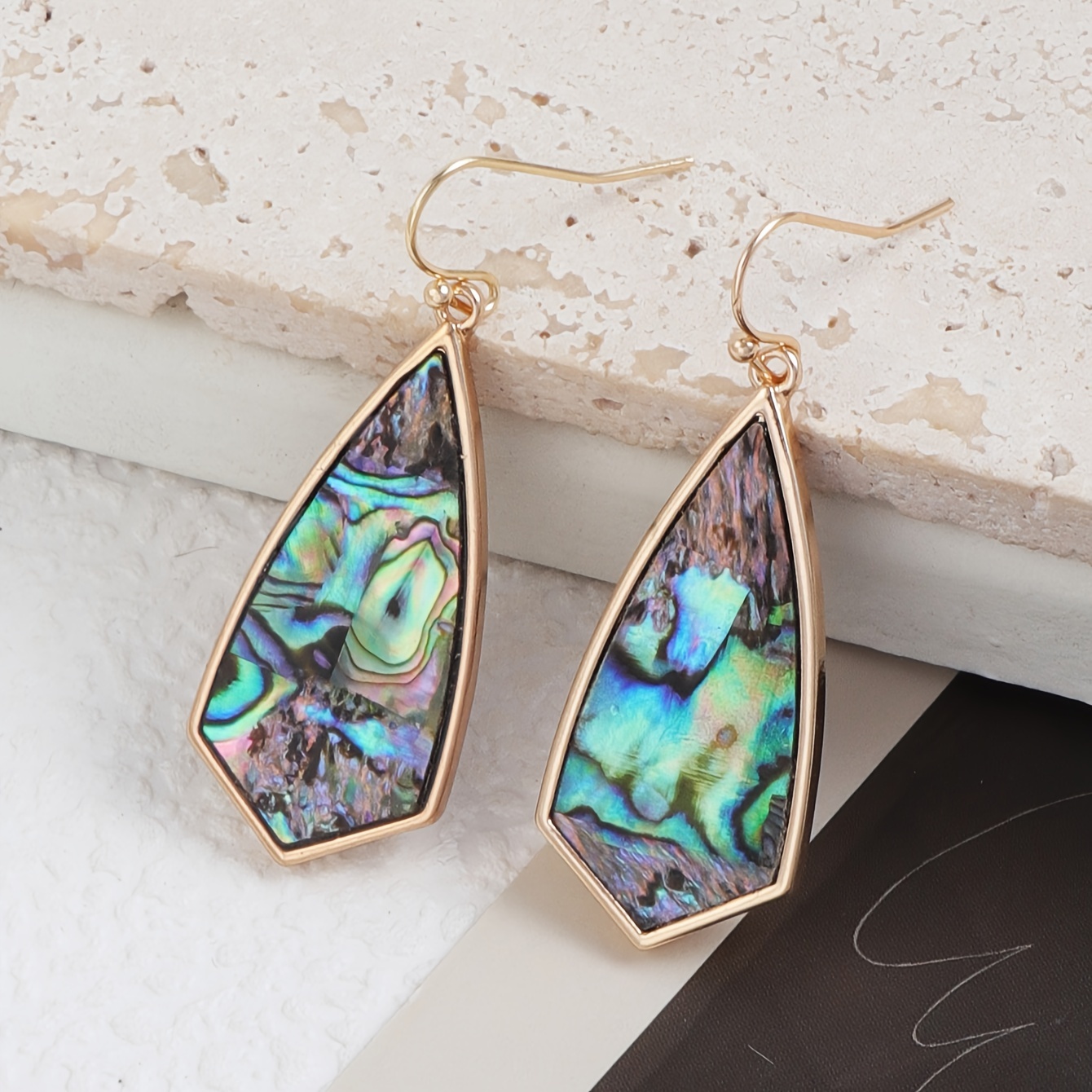 Geometric Shape Flocking Leopard/ Abalone Shell Pattern - Temu United ...