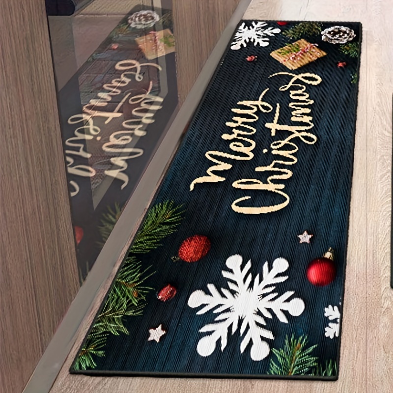Simple Christmas Element Printed Floor Mat Soft Non slip - Temu United ...