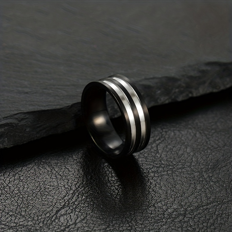 Men's Stylish Cool Slotted Ring Daily Wear Gift - Temu United Kingdom