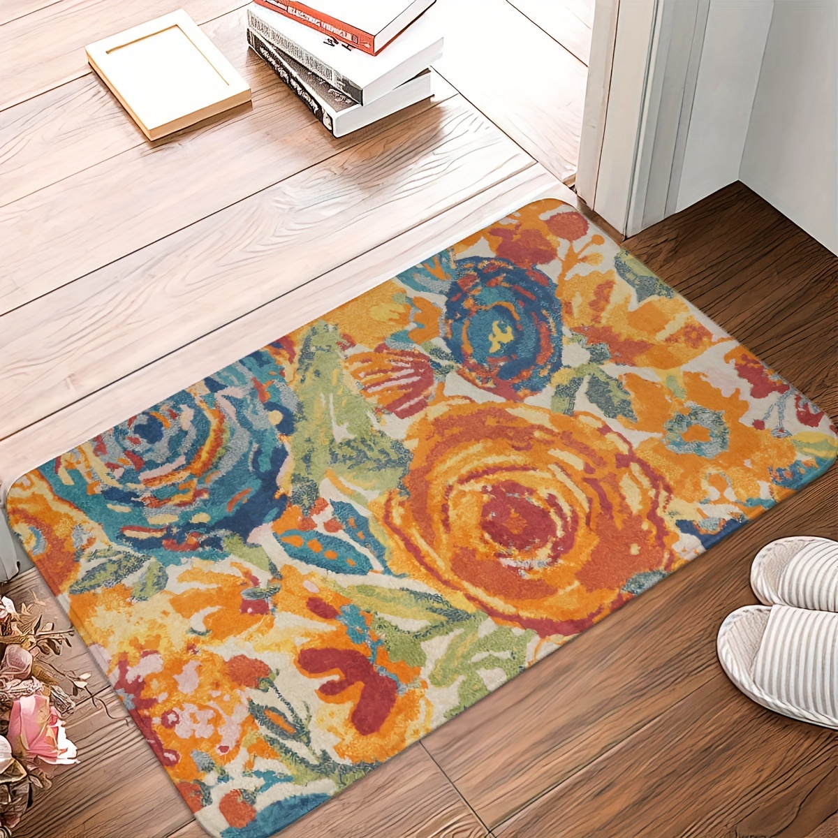 Area Rug Print Kitchen Rugs Mats Thickened Non slip Machine - Temu Canada