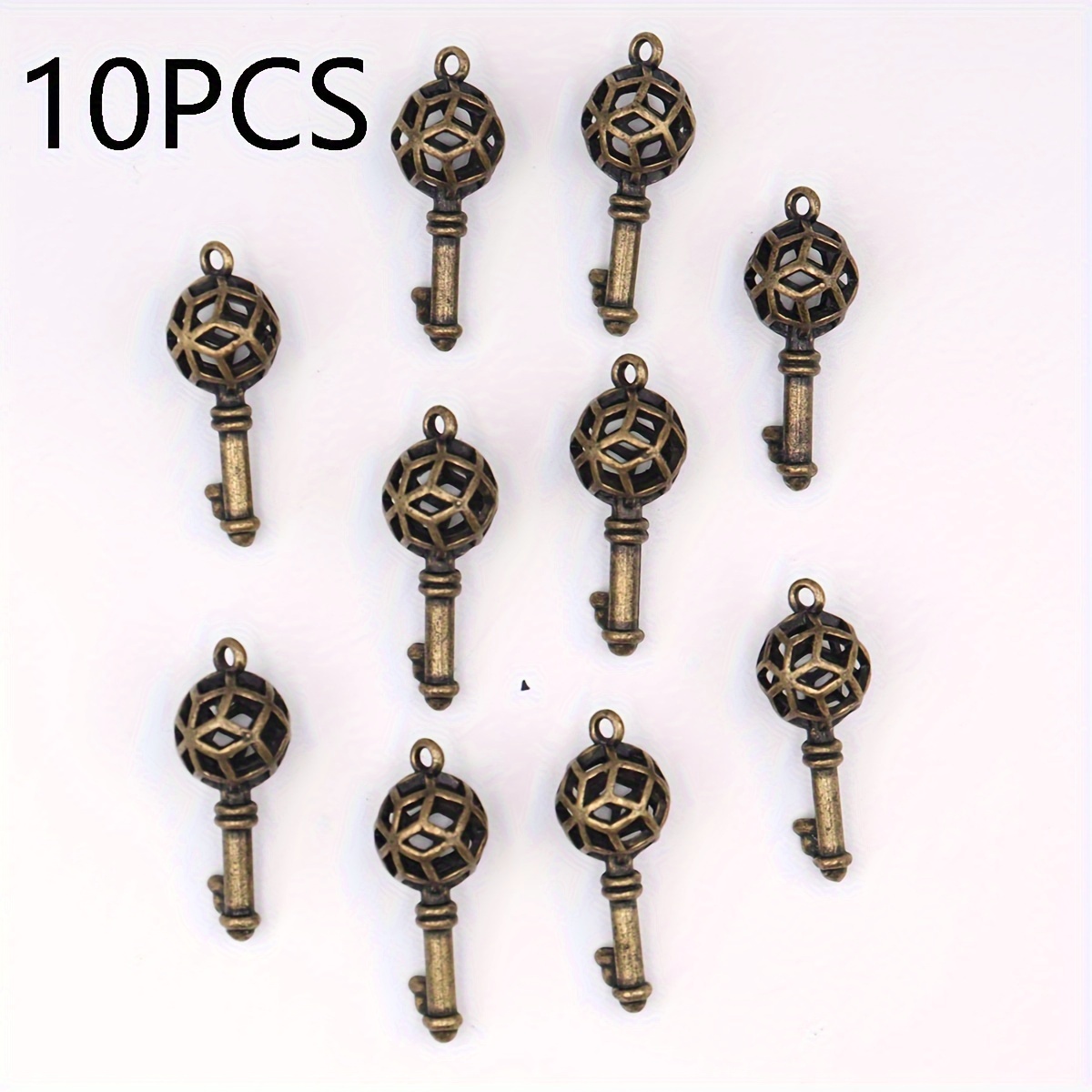 Exquisite Vintage Antique Bronze 3d Key Design With Carved - Temu New ...
