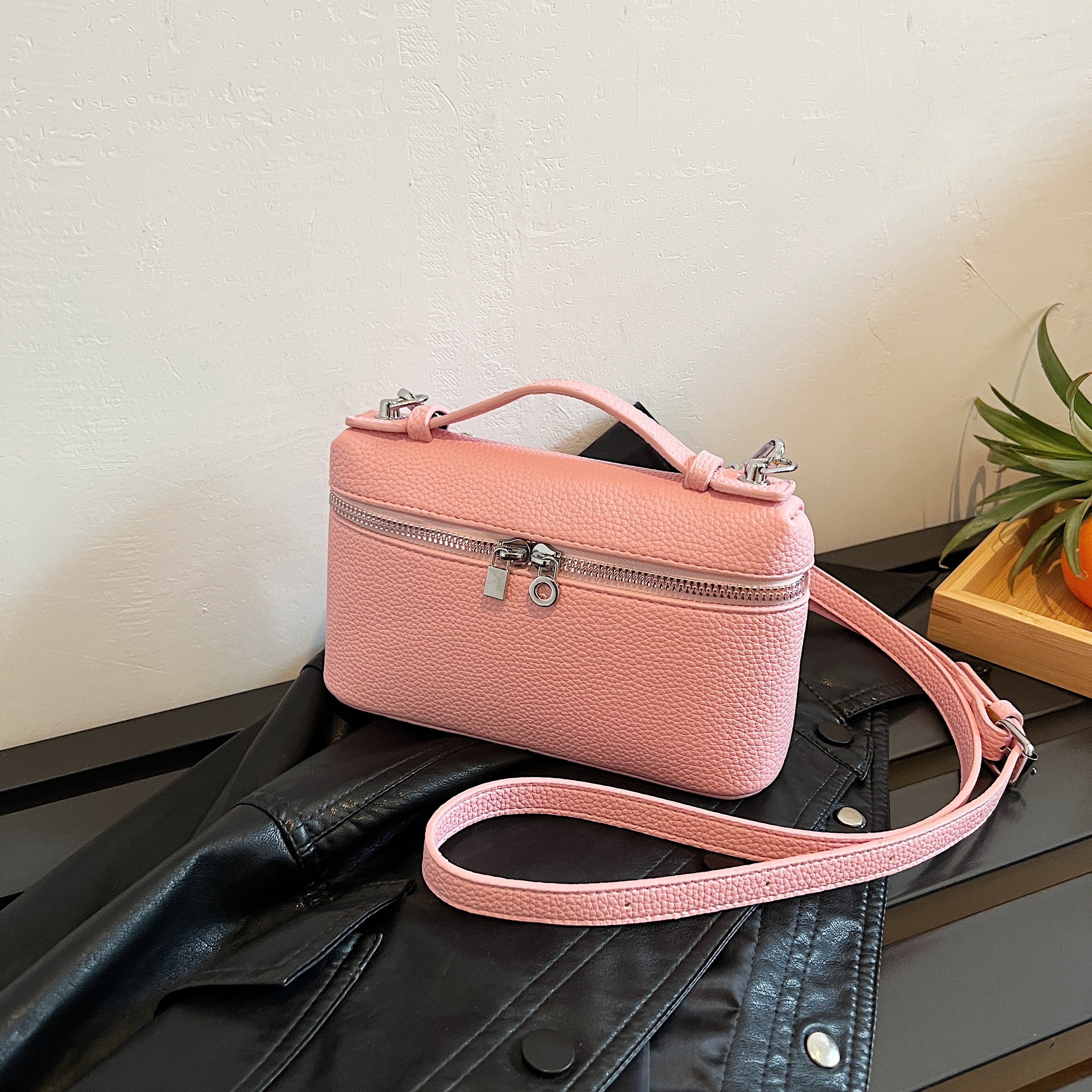 Mini Box Handbag Women Classic Square Crossbody Bag Portable - Temu ...