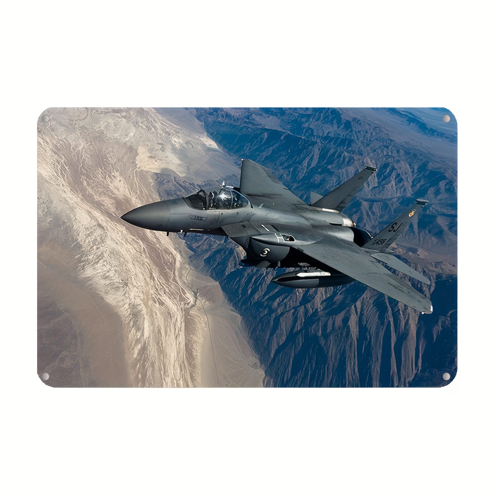 1 יחידה Eagle Fighter Jet פוסטר מטוס אלומיניום מתכת - Temu