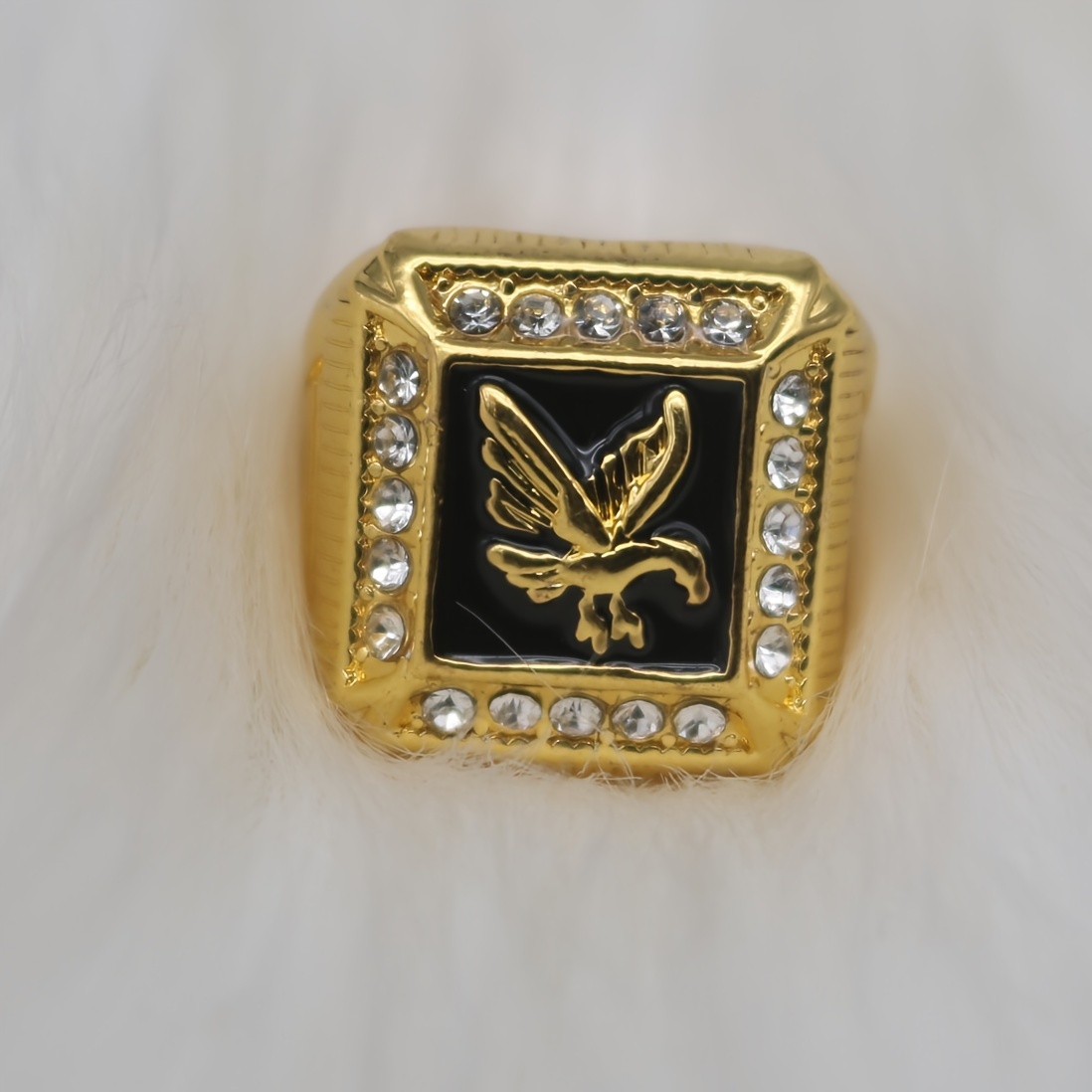 Golden Wing Flying Eagle Men's Ring Hand - Temu United Kingdom