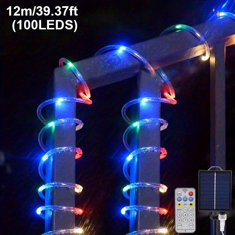 Led Solar Hose String Lights Outdoor Waterproof 8 Lighting - Temu Australia
