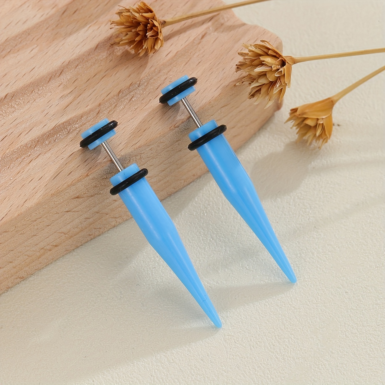 Men's Acrylic Tip Cone False Ear Expander Piercing Ear - Temu United ...