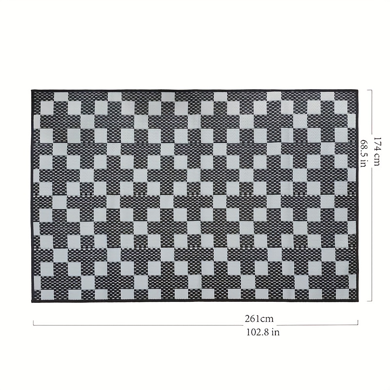 Reversible Fade Resistant Area Rug Indoor Outdoor Patio Rug - Temu Ireland