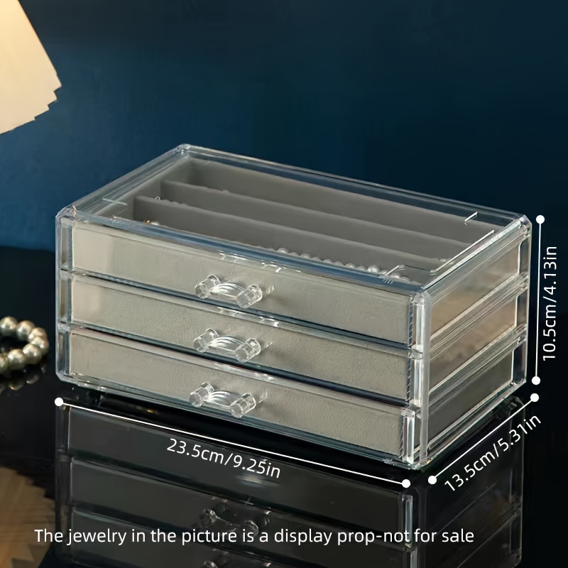 Necklace Storage Box Drawer style Jewelry Box Tray Long - Temu Canada