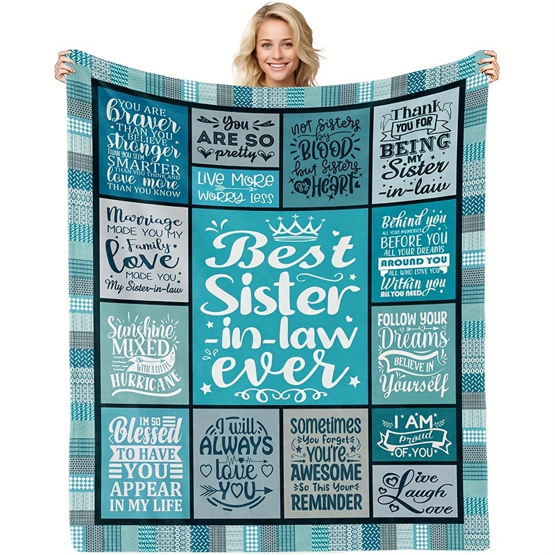 Gift Blanket Sister Shawl Blanket Nap Throw Blanket Soft - Temu United ...