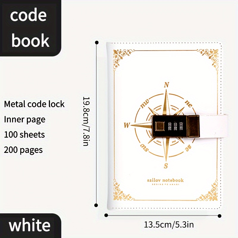 B6 Password Book Lock Locked Secret Journal Creative - Temu New Zealand