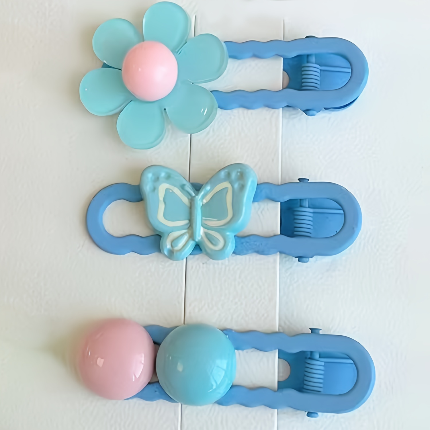 Cute Cartoon Flowers Animals Beads Pattern Hair Clip - Temu Canada