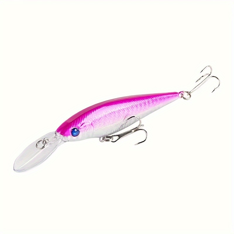 Plastic Simulated Minnow Fishing Lure Treble Hooks Suitable - Temu ...