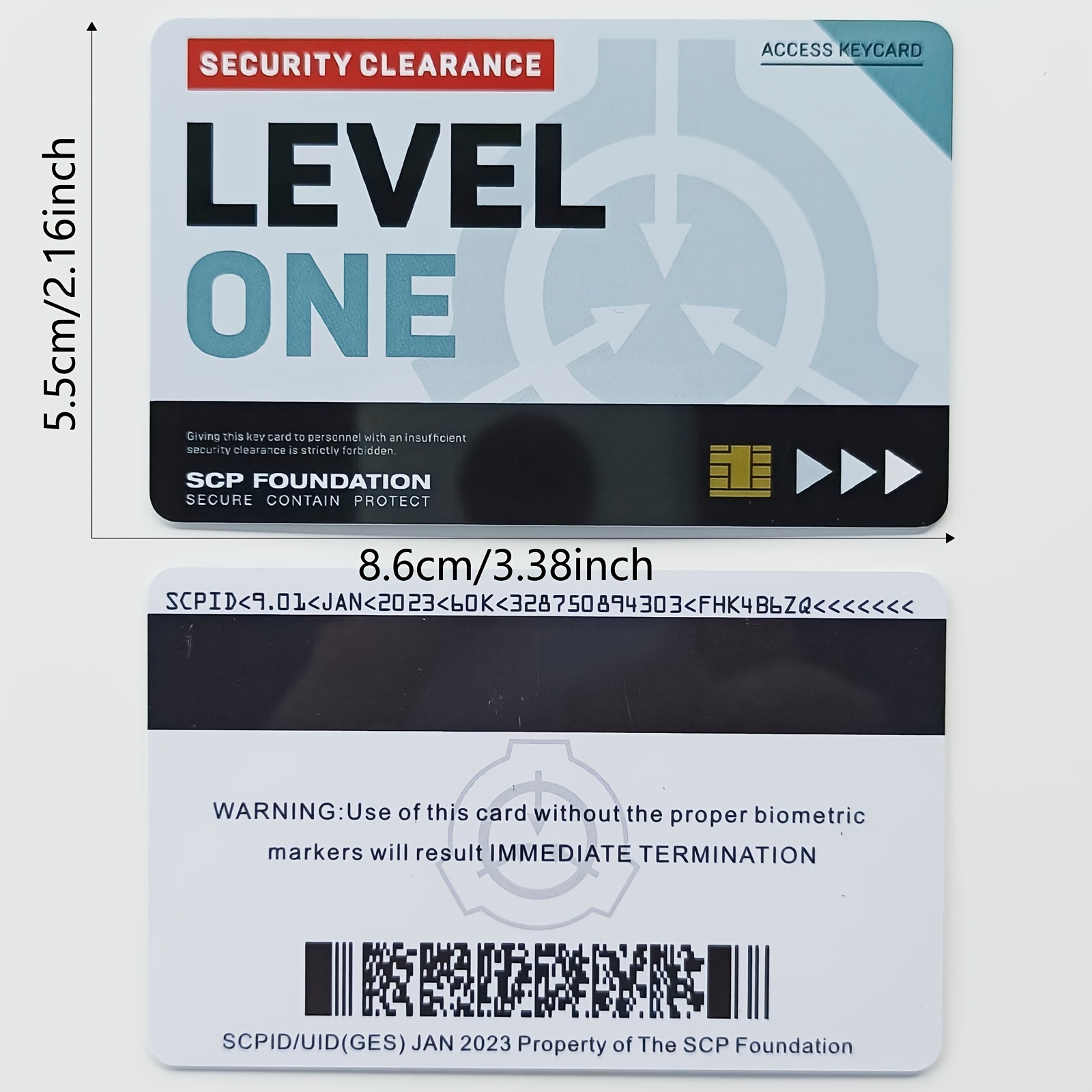 Scp Foundation Id Keycard Special Containment Procedures - Temu Australia