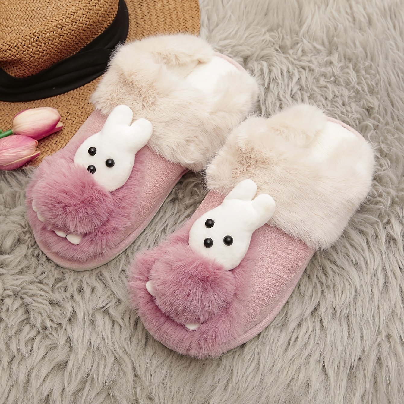 Pantuflas De Casa De Dibujos Animados Lindos Para Mujer, Pantuflas De ...