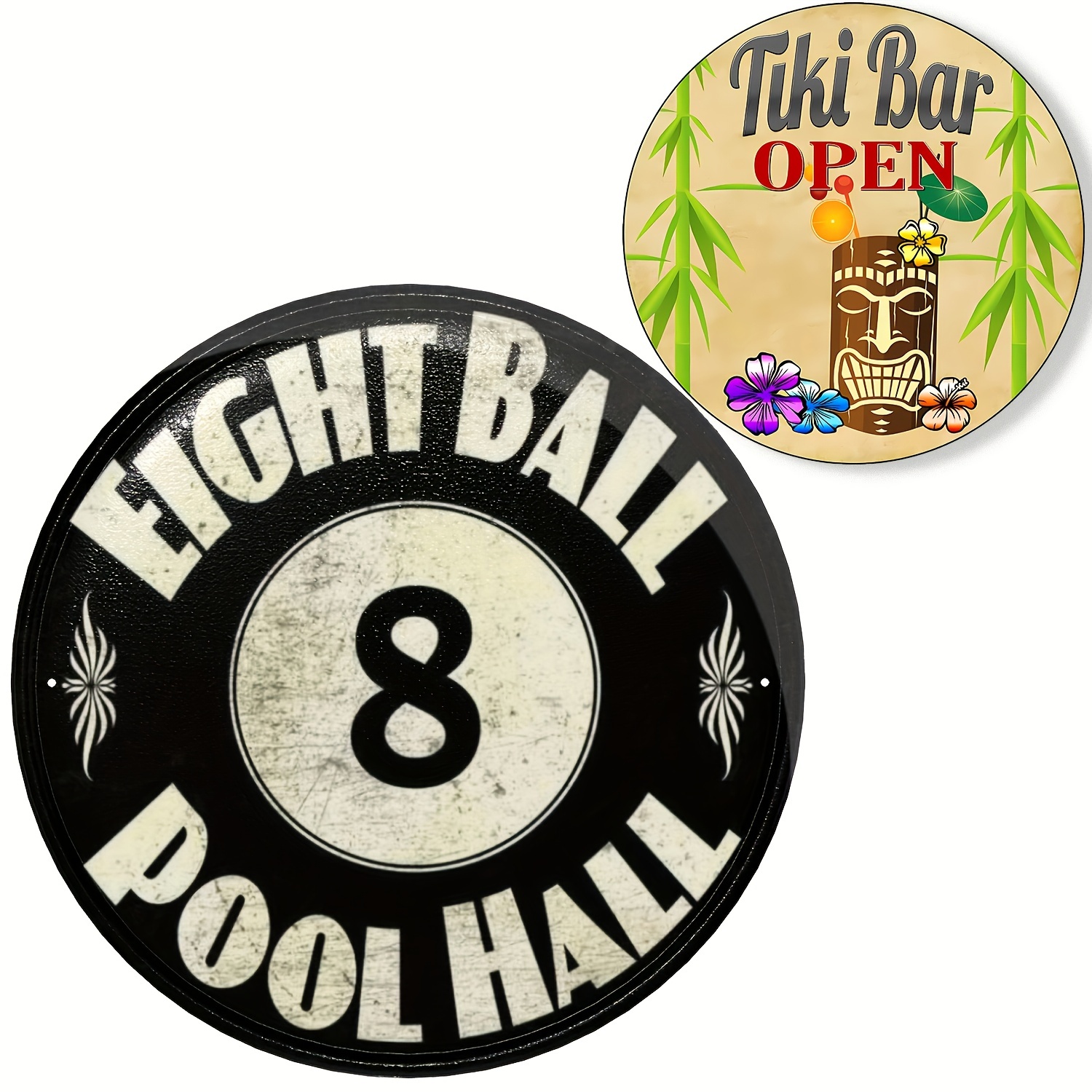 Bar Pool Hall Signs