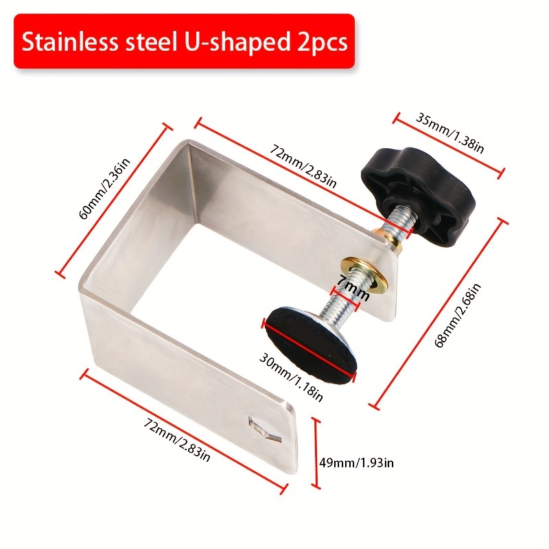 Stainless Steel Drawer Panel Installation Clips Woodworking - Temu ...