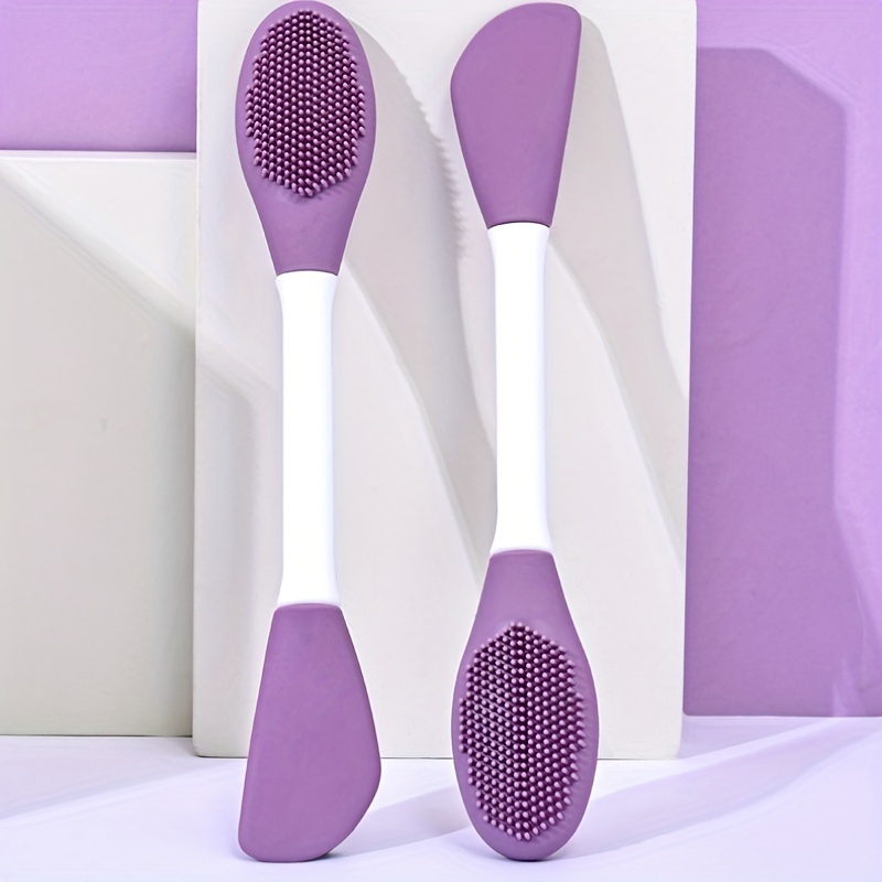 Silicone Cleansing Brush Face Double Head Diy Facial Mask - Temu United ...