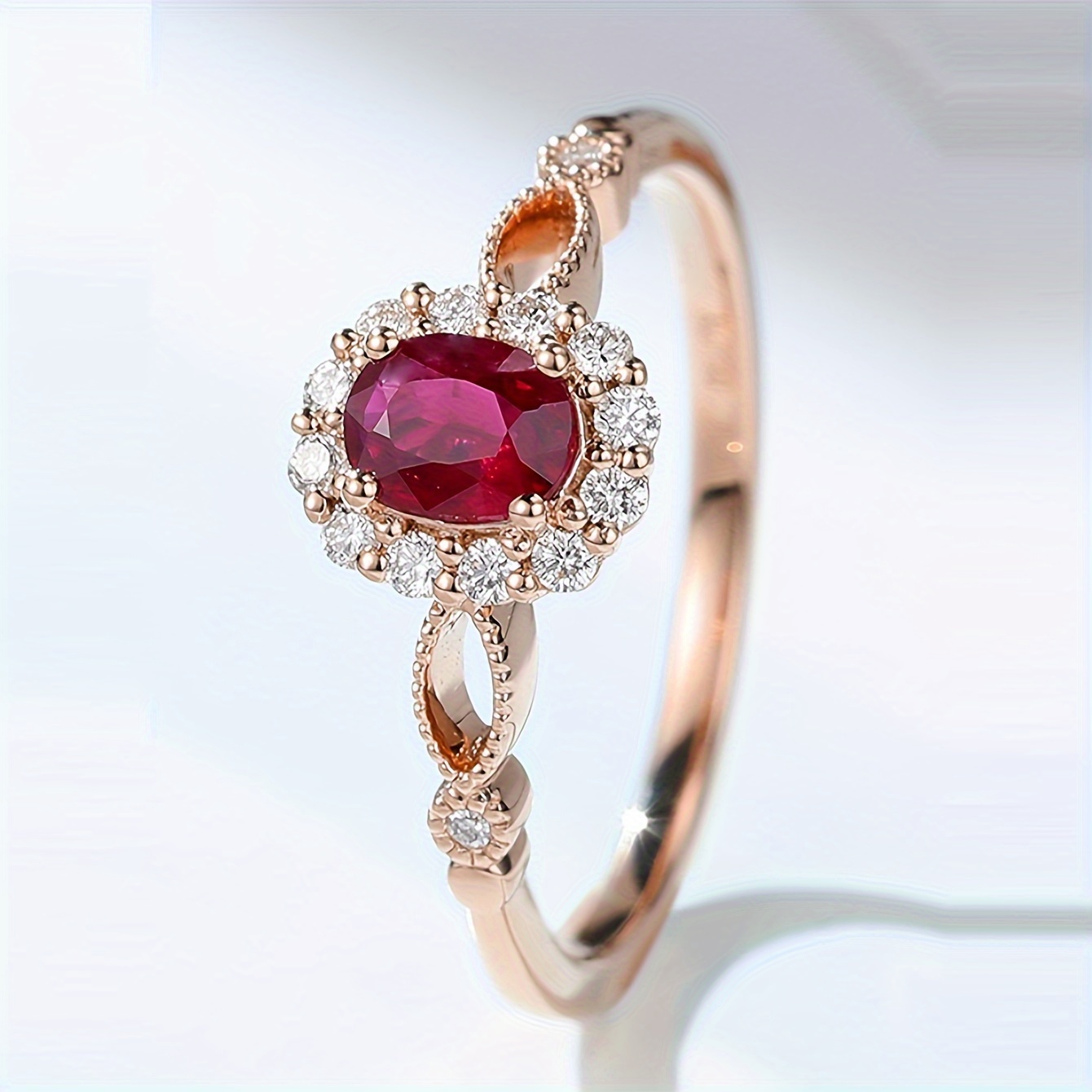 Boho Style Promise Ring Classy Sunflower Design Inlaid - Temu United ...